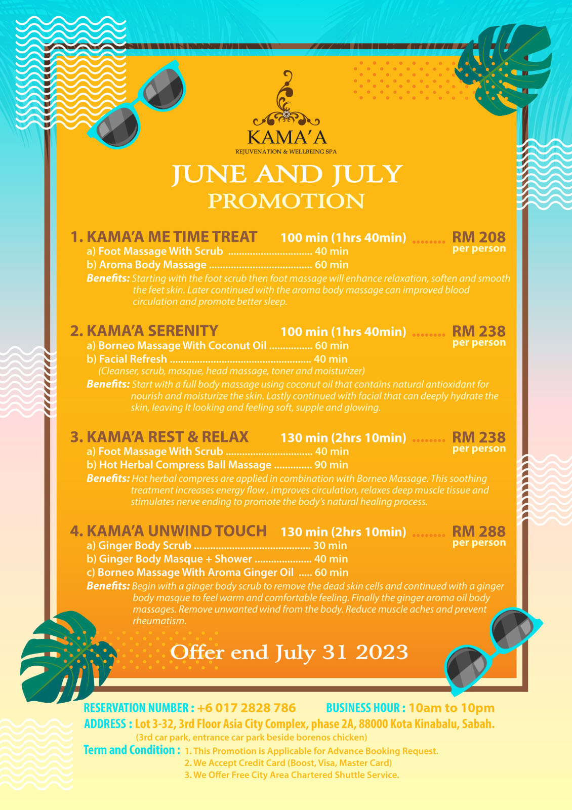 June & July 2023 Promo – Kama'a Rejuvenation & Wellbeing Spa
